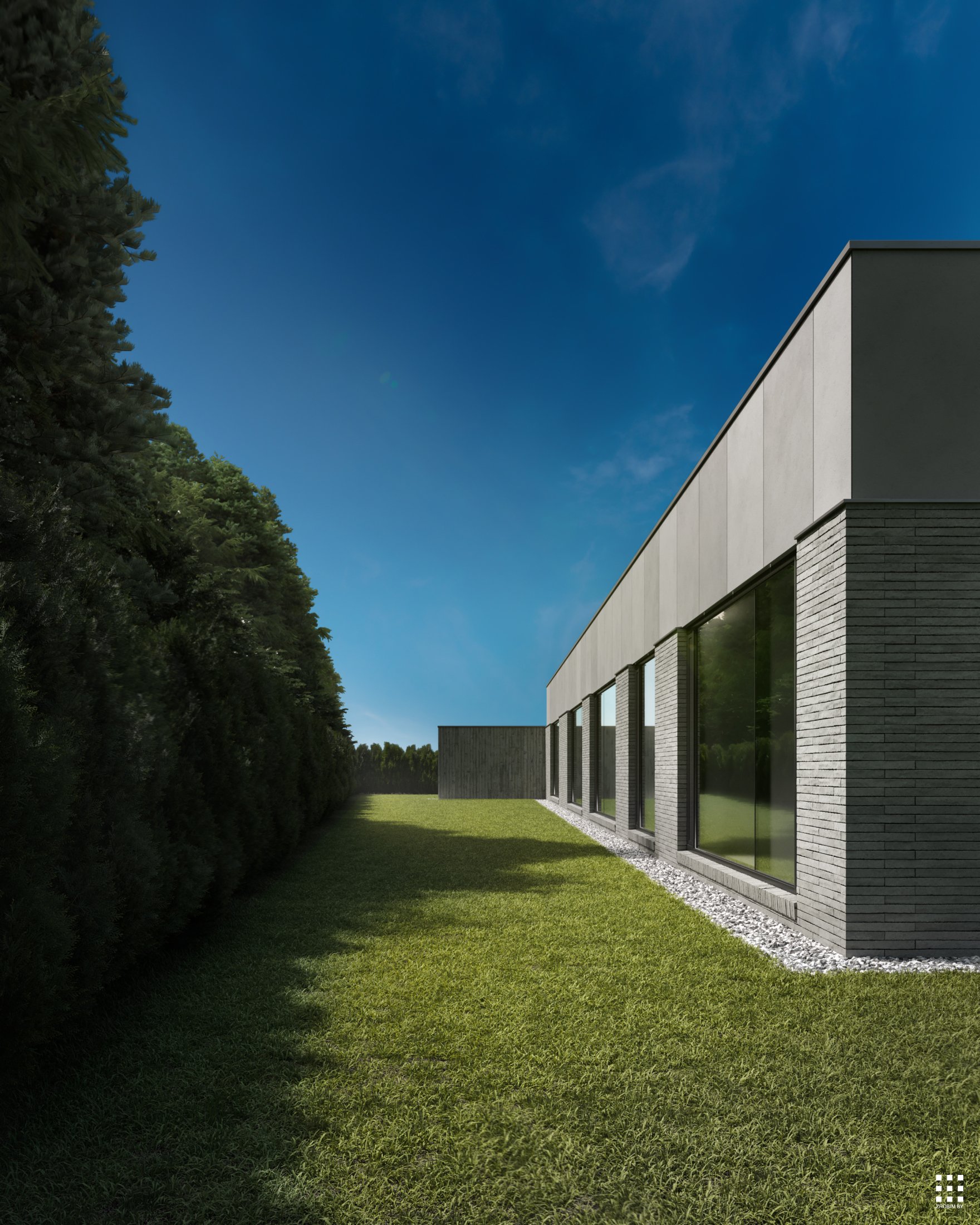 Архитектурный проект Lightwell house от «ZROBIM architects»