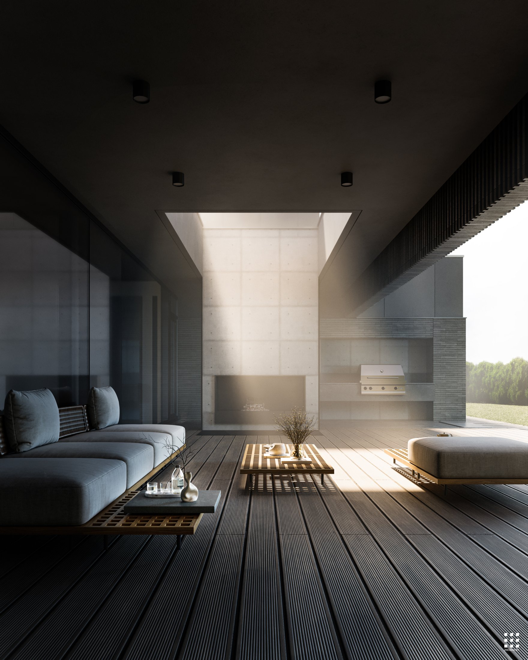 Архитектурный проект Lightwell house от «ZROBIM architects»