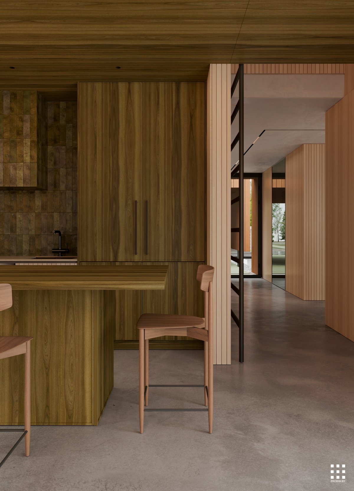 Дизайн дома SPLITTING HOUSE INTERIOR от «ZROBIM architects»